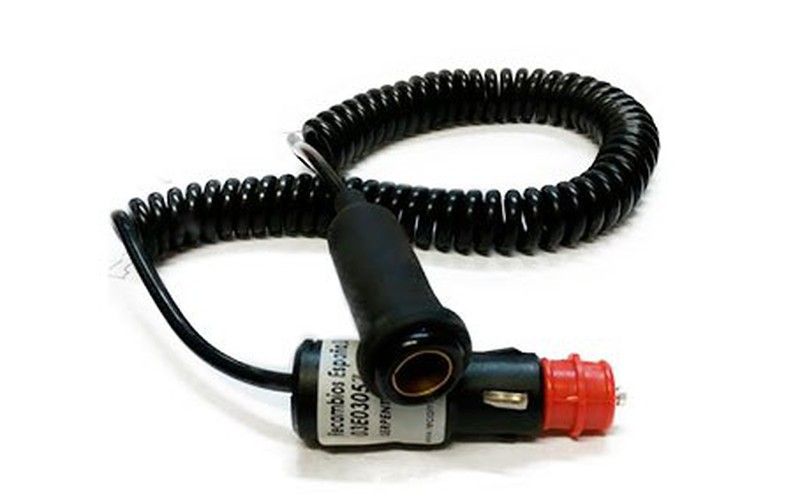 *Alargo eléctrico espiral macho toma mechero hembra pequeña ...